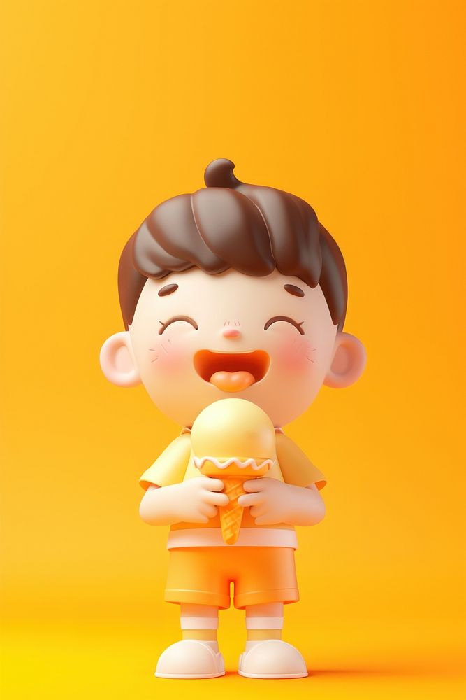 Kids eating ice-cream human cute | Free Photo Illustration - rawpixel