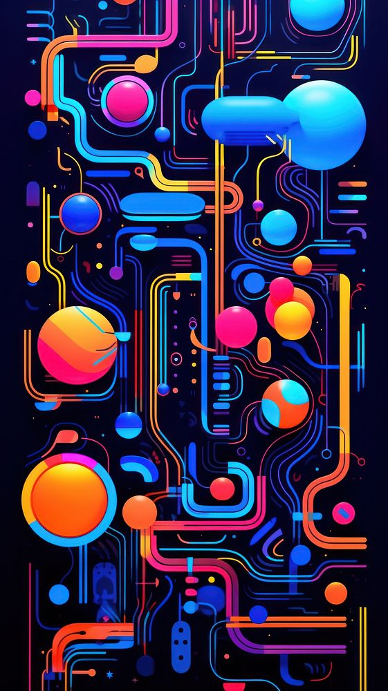 Bright neon wallpaper abstract backgrounds | Premium Photo Illustration ...