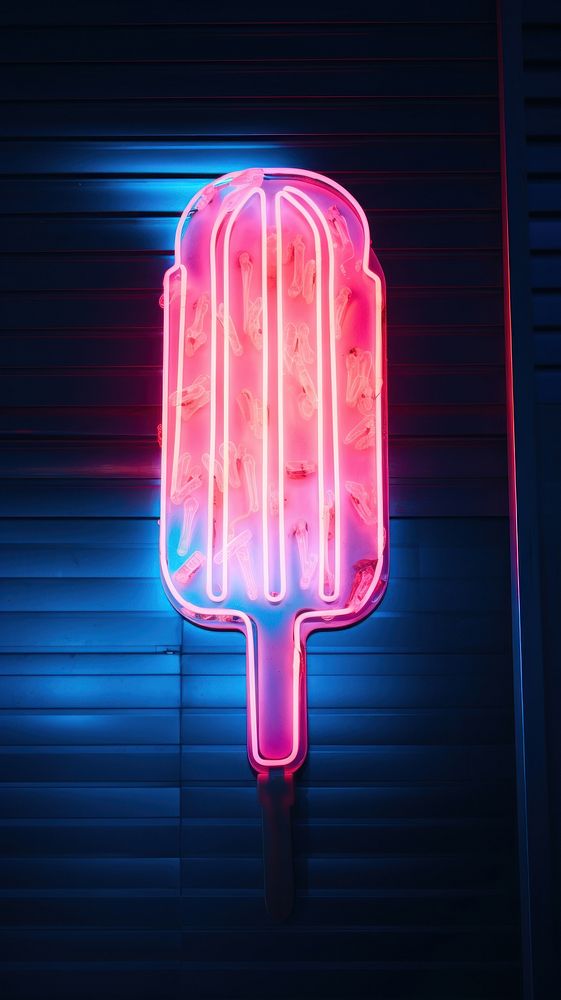 Ice lolly neon sign wallpaper | Premium Photo Illustration - rawpixel