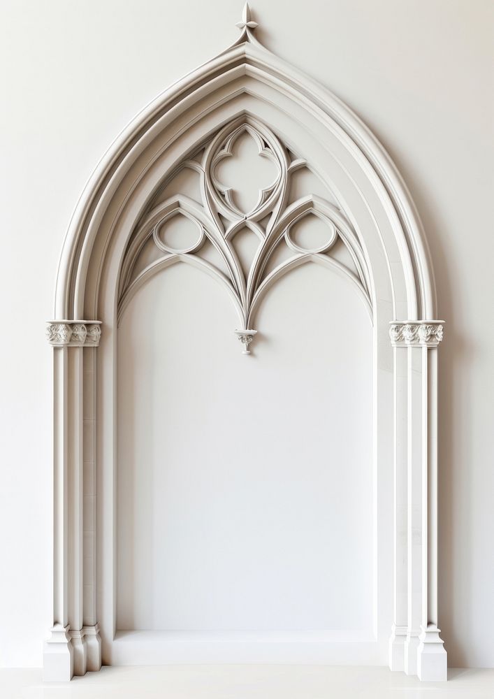 Minimal gothic arch architecture spirituality | Premium Photo ...