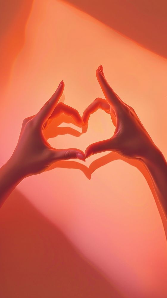 Silhouette hands doing heart pose | Free Photo - rawpixel