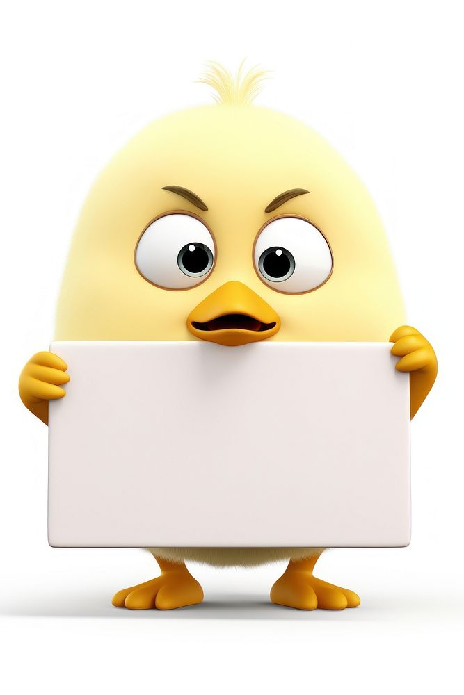Angry Duck holding board animal | Free Photo Illustration - rawpixel