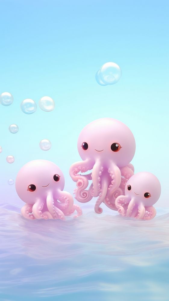 Octopus sea cartoon animal cute. | Free Photo Illustration - rawpixel