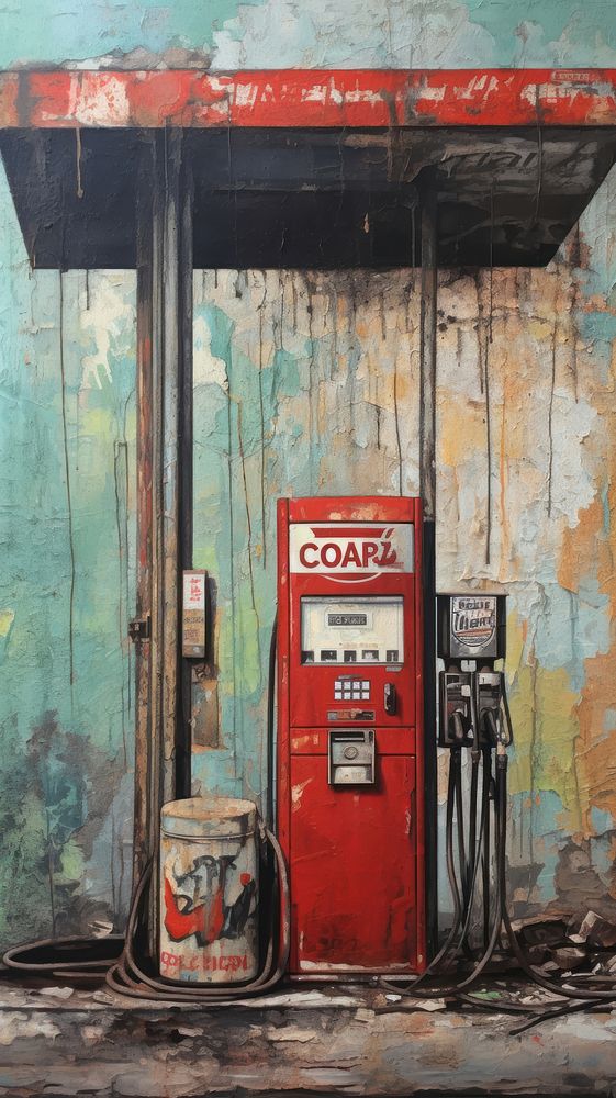 Gas station text architecture petroleum. | Free Photo Illustration ...