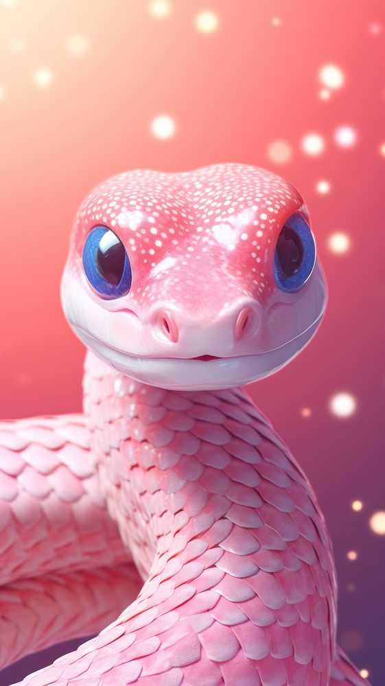 Cute snake dreamy wallpaper animal | Free Photo Illustration - rawpixel