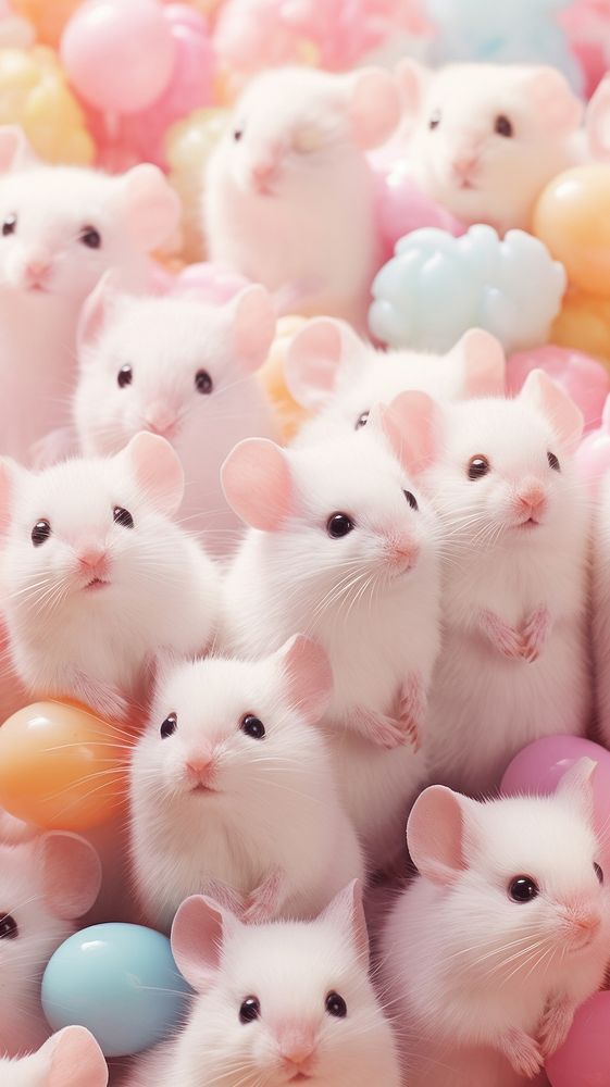 Fluffy pastel rat rodent animal | Free Photo Illustration - rawpixel