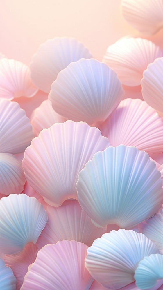 Fluffy pastel sea shell petal | Free Photo Illustration - rawpixel