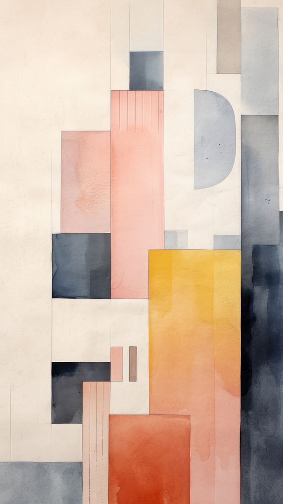 City building architecture abstract painting. | Free Photo Illustration ...