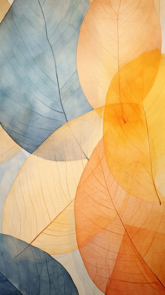 Autumn leaves abstract pattern shape. | Free Photo Illustration - rawpixel