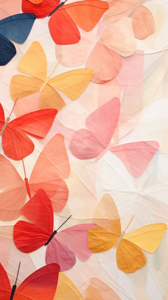 Butterflies abstract pattern petal. | Free Photo Illustration - rawpixel