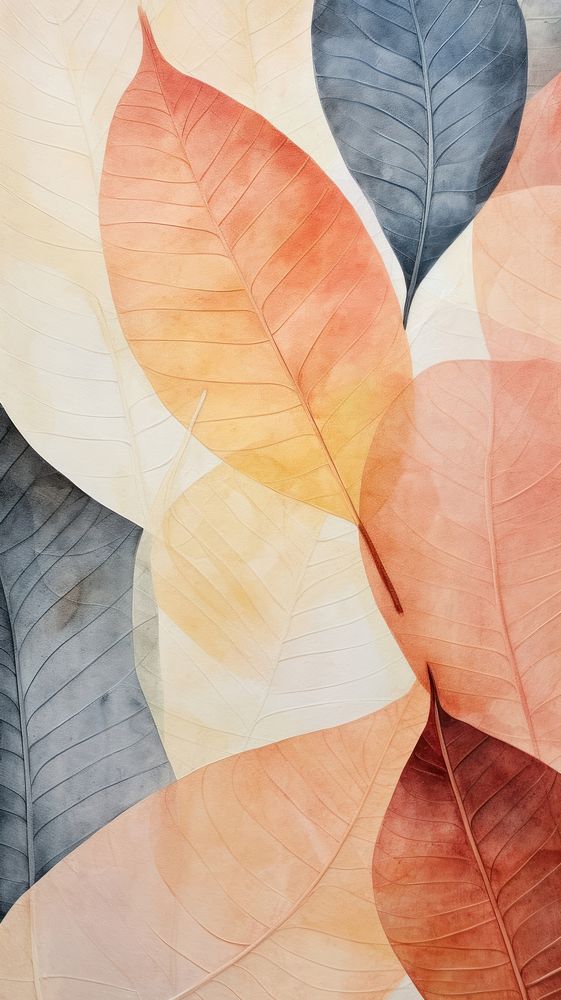 Fall leaves abstract plant leaf. | Free Photo Illustration - rawpixel