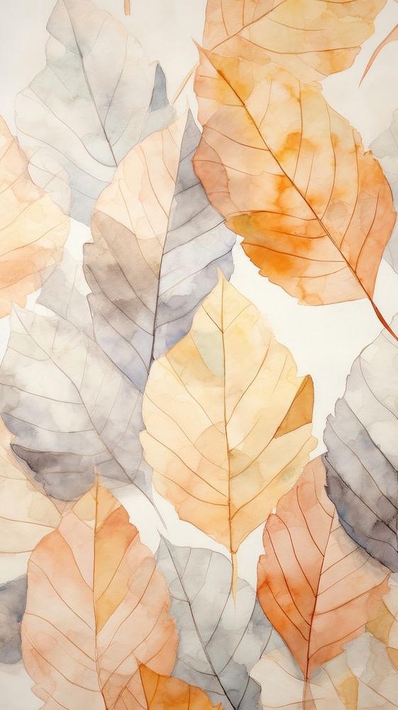 Oak leaves abstract plant leaf. | Free Photo Illustration - rawpixel
