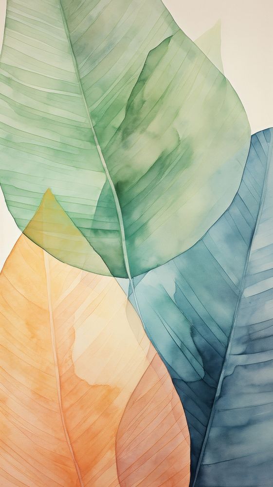 Tropical leaves abstract plant leaf. | Free Photo Illustration - rawpixel