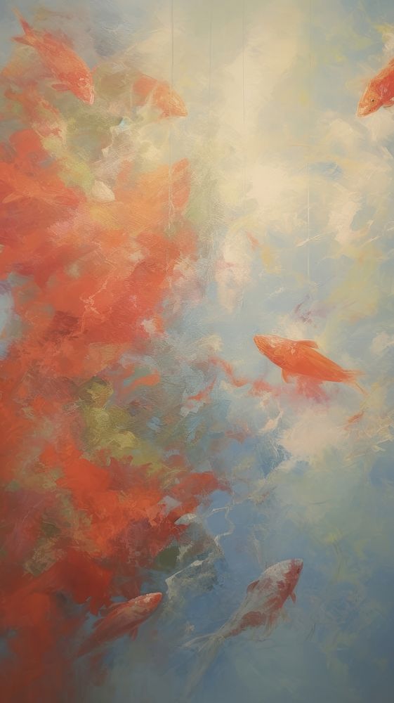 Acrylic paint fish art backgrounds | Premium Photo Illustration - rawpixel