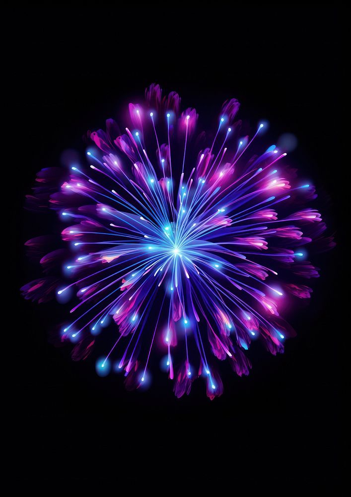 Neon fireworks light purple illuminated. | Premium Photo Illustration ...