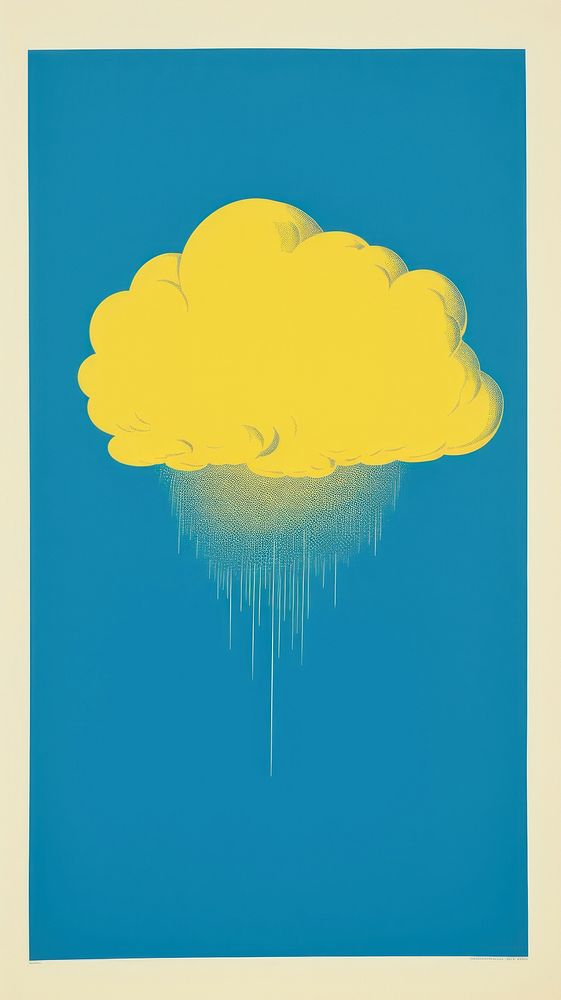 Cloud yellow blue sign. | Free Photo Illustration - rawpixel