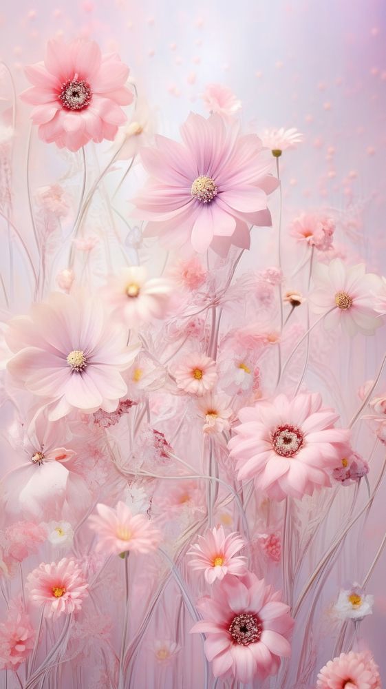 Pastel pink flower pattern petal. | Free Photo - rawpixel