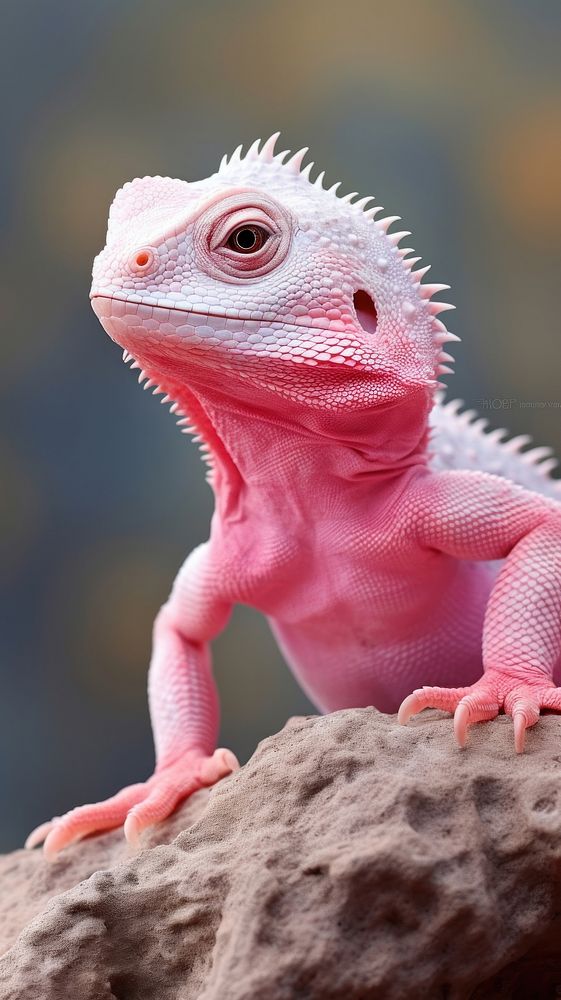 Pastel pink lizard reptile animal | Free Photo - rawpixel