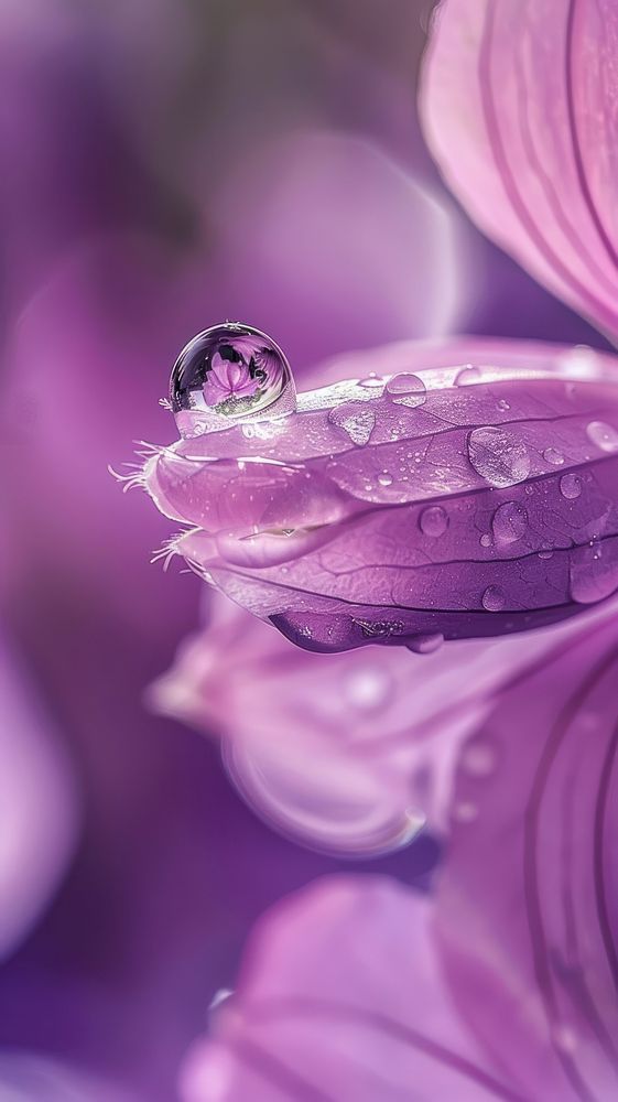 Water droplet bellflower outdoors blossom | Premium Photo - rawpixel