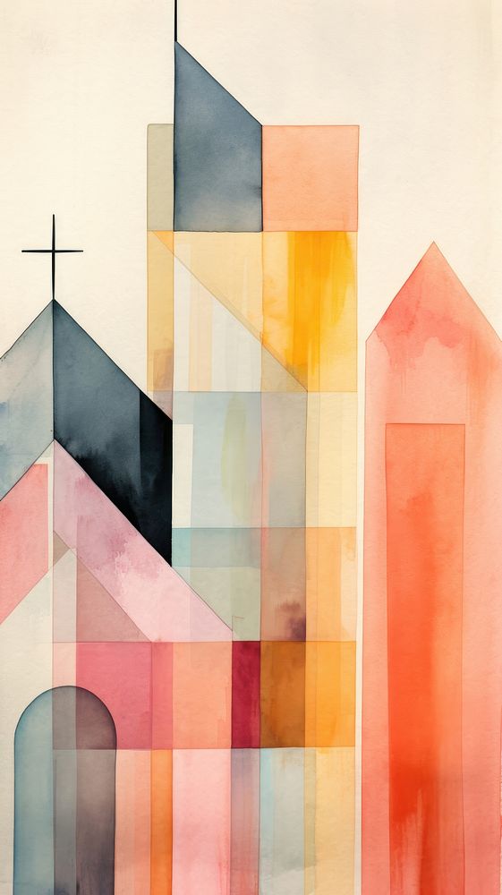 Church abstract painting collage. | Free Photo Illustration - rawpixel