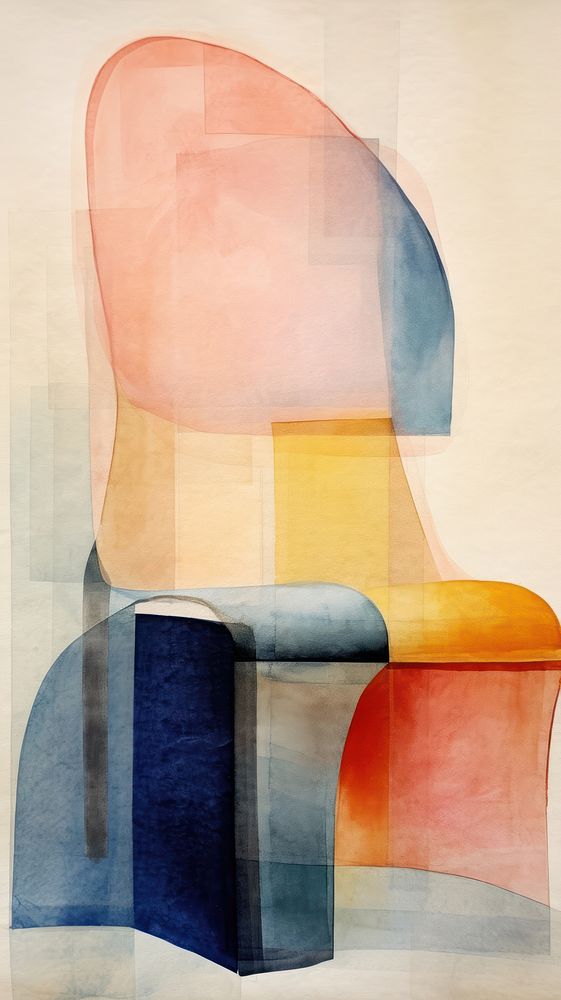 Chair abstract painting art. | Premium Photo Illustration - rawpixel