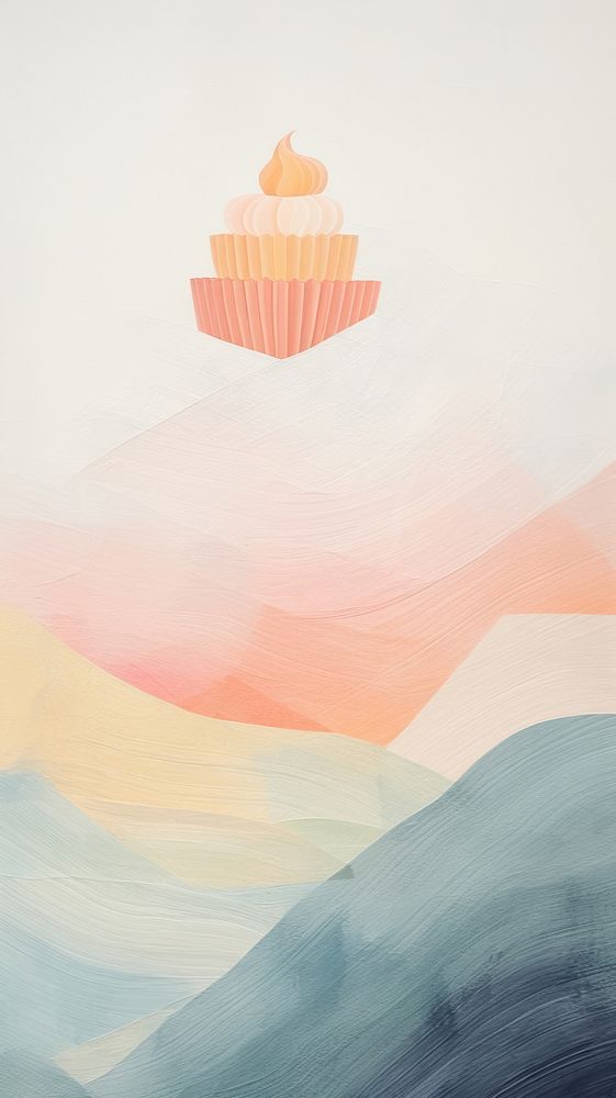 Cupcake abstract painting art. | Premium Photo Illustration - rawpixel