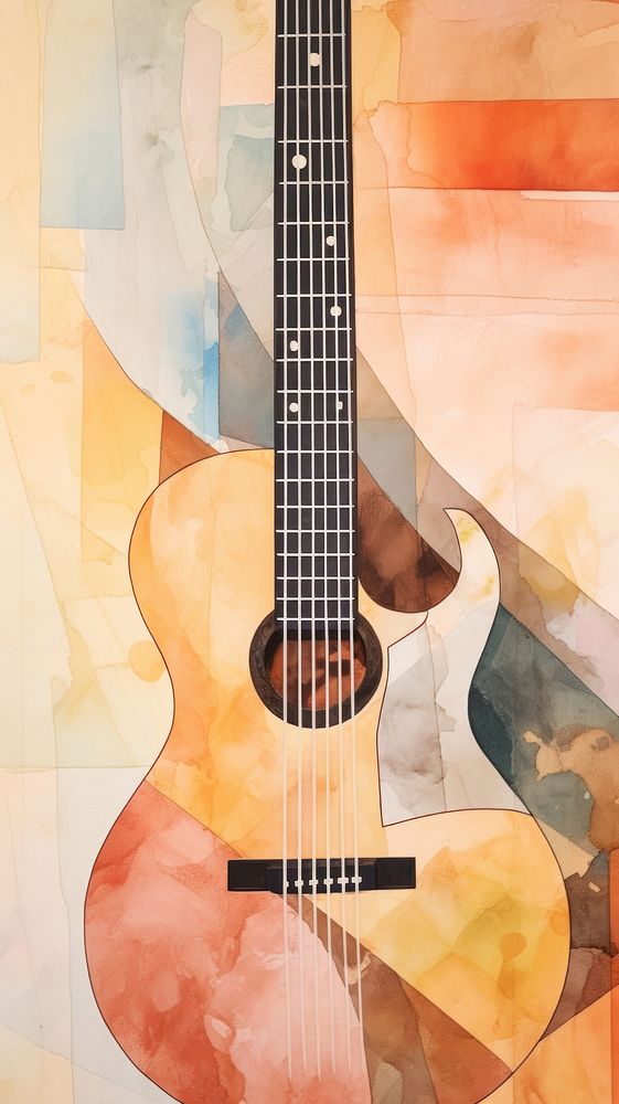 Guitar backgrounds creativity fretboard. | Premium Photo Illustration ...