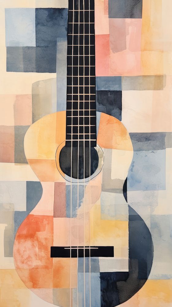 Guitar performance backgrounds creativity. | Premium Photo Illustration ...