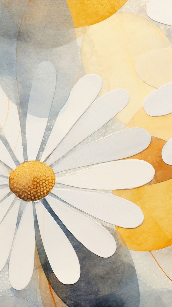 Daisy abstract painting flower. | Premium Photo Illustration - rawpixel
