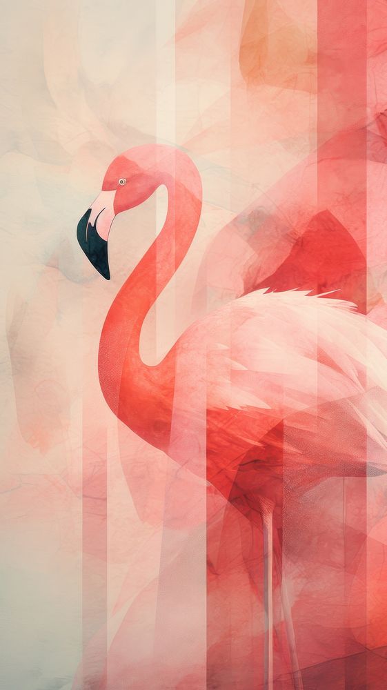 Flamingo abstract animal bird. | Premium Photo Illustration - rawpixel