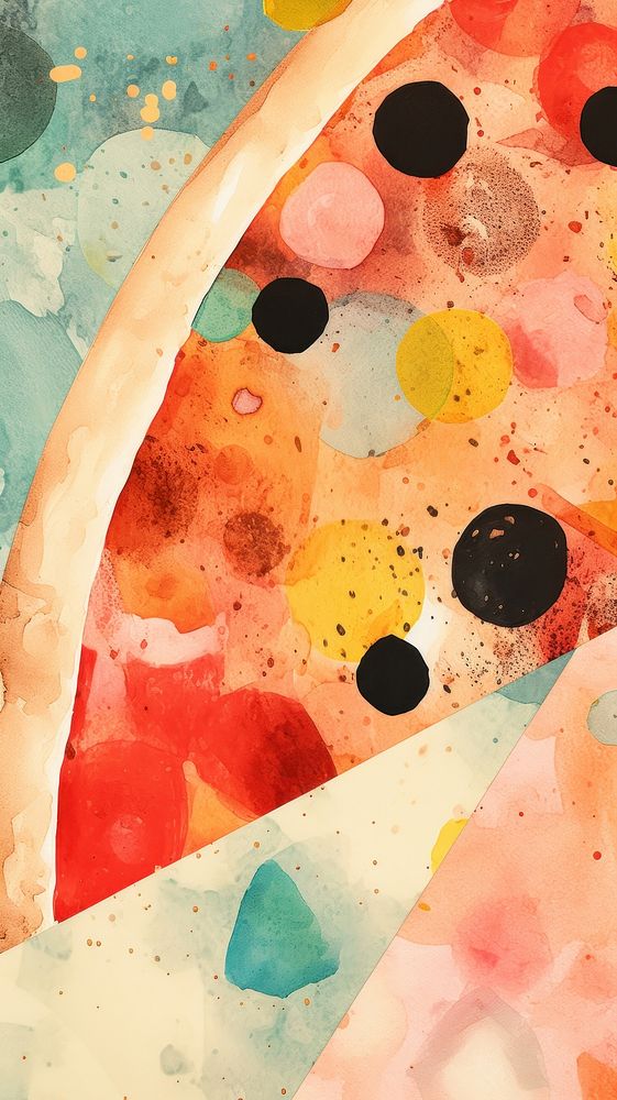 Pizza abstract painting palette. | Premium Photo Illustration - rawpixel