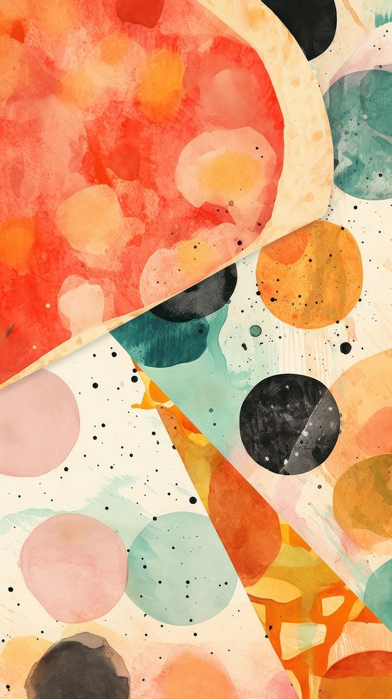 Pizza abstract painting palette. | Premium Photo Illustration - rawpixel