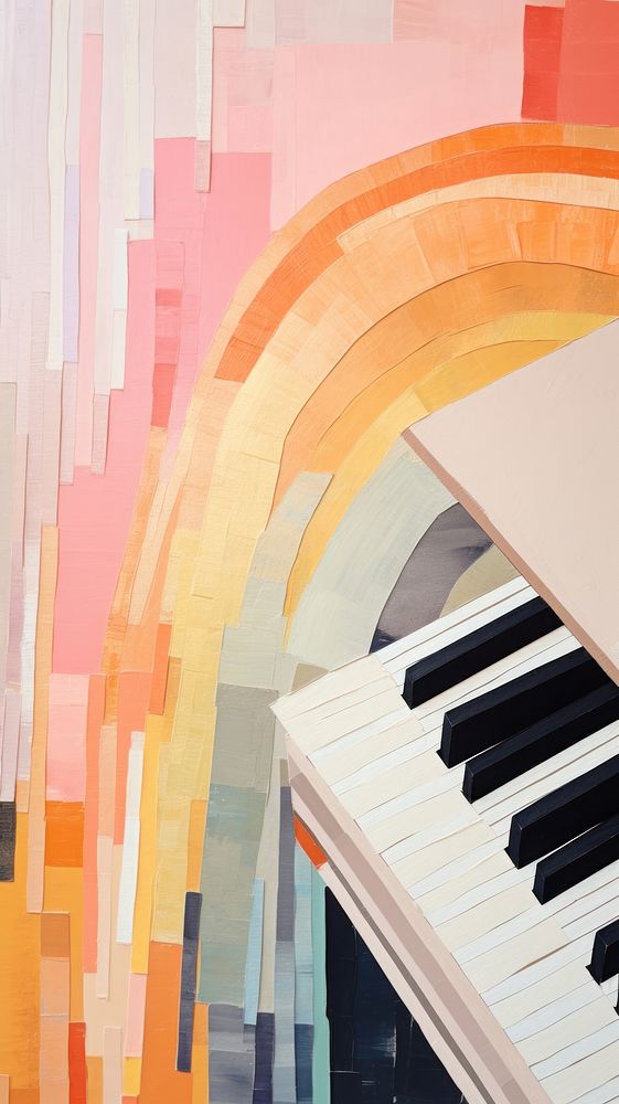 Piano keyboard painting art | Free Photo Illustration - rawpixel