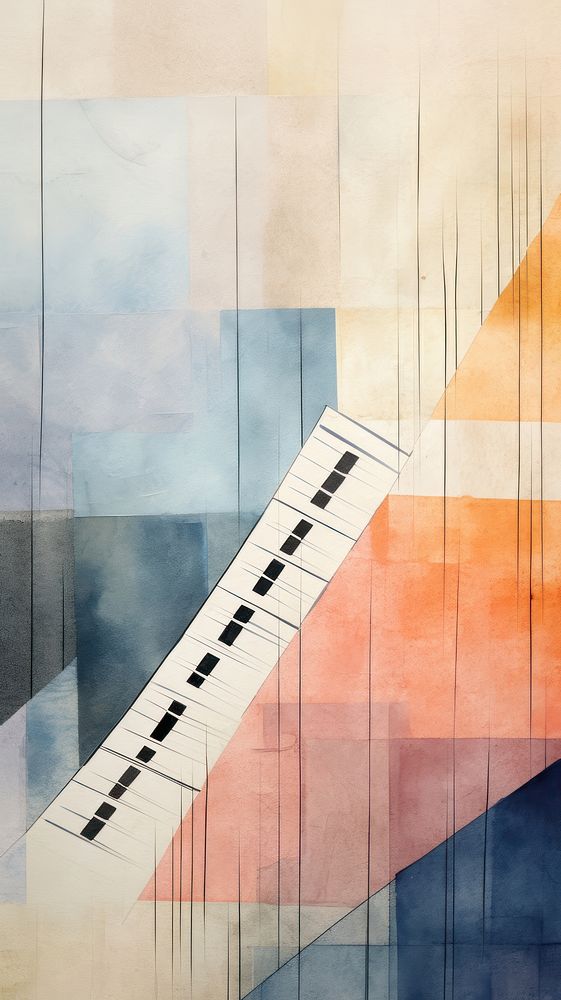 Piano abstract painting art. | Free Photo Illustration - rawpixel