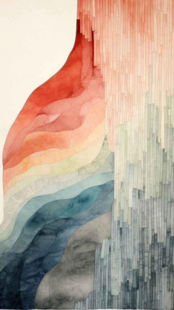 Waterfall abstract painting art. | Premium Photo Illustration - rawpixel