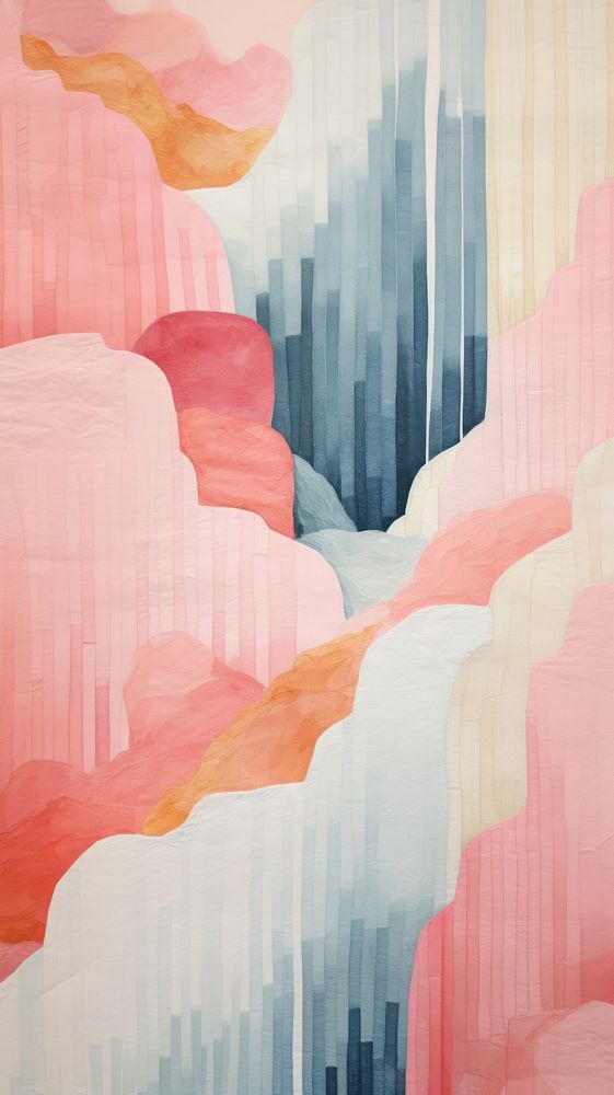 Waterfall abstract painting art. | Premium Photo Illustration - rawpixel