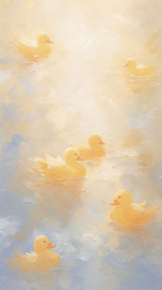 Cute duck wallpaper painting art | Premium Photo Illustration - rawpixel