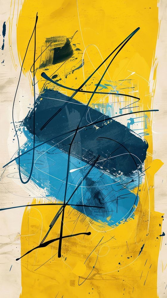 Wallpaper spaghetti abstract textured painting | Premium Photo ...