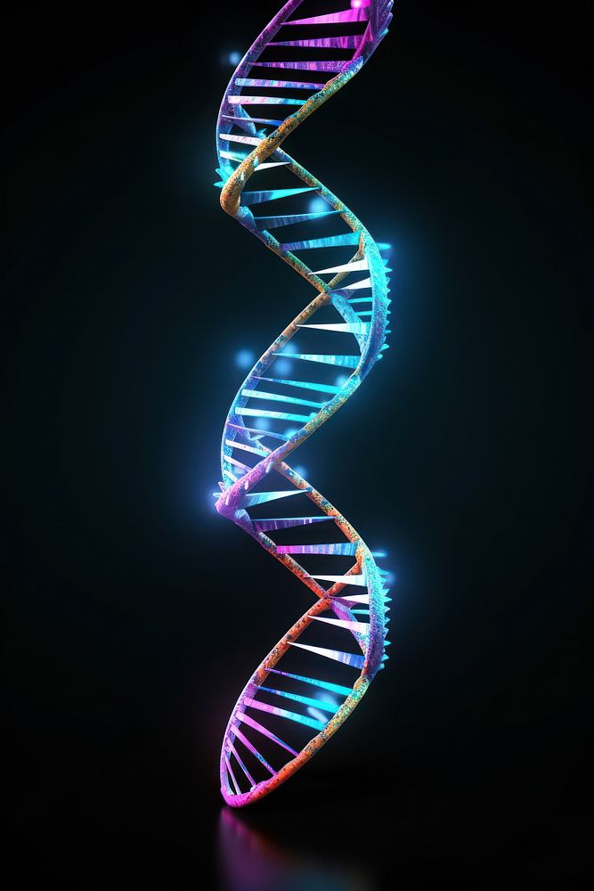 Blue dna helix sequence light | Free Photo Illustration - rawpixel
