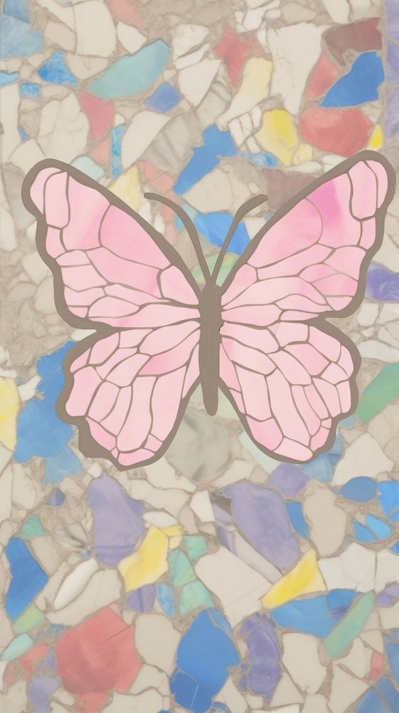 Butterfly marble wallpaper backgrounds tile | Premium Photo ...