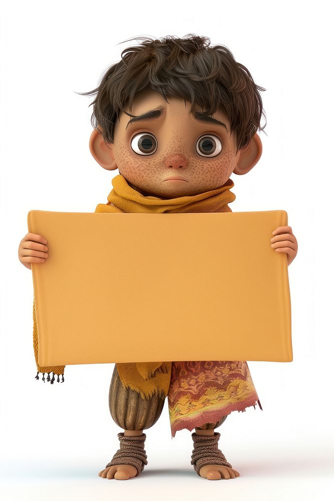 Sad Indigenous People holding board | Free Photo Illustration - rawpixel