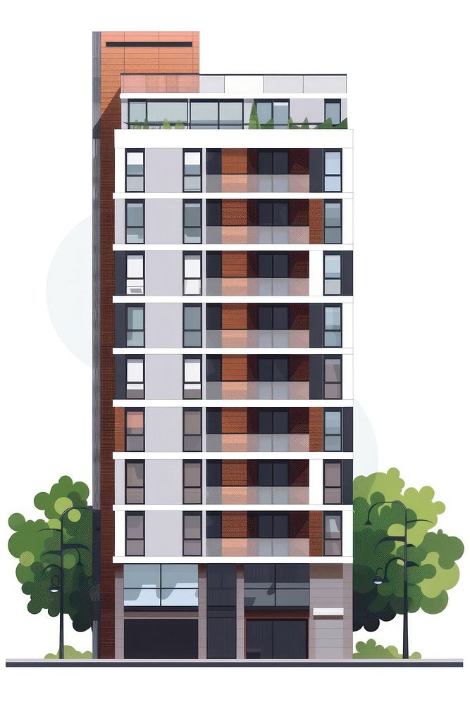 Architecture condominium building city. | Premium Photo Illustration ...