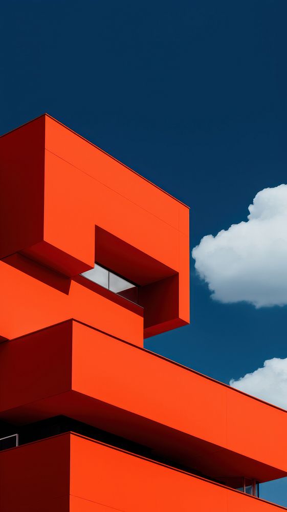 High contrast red building architecture | Free Photo - rawpixel