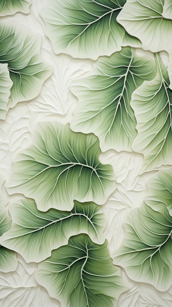 Leaf pattern some paint it | Free Photo - rawpixel