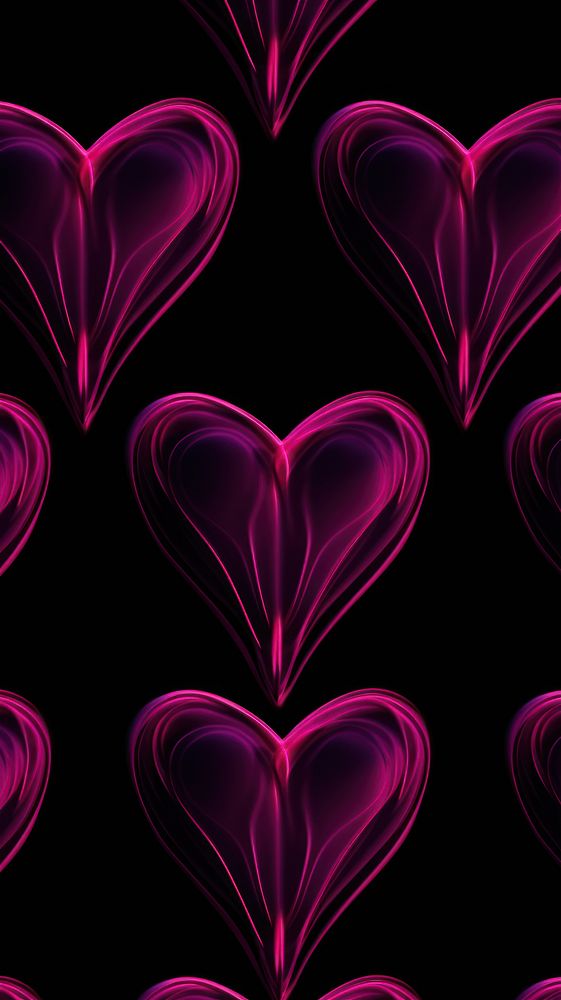 Abstract heart wallpaper pattern purple | Free Photo Illustration ...