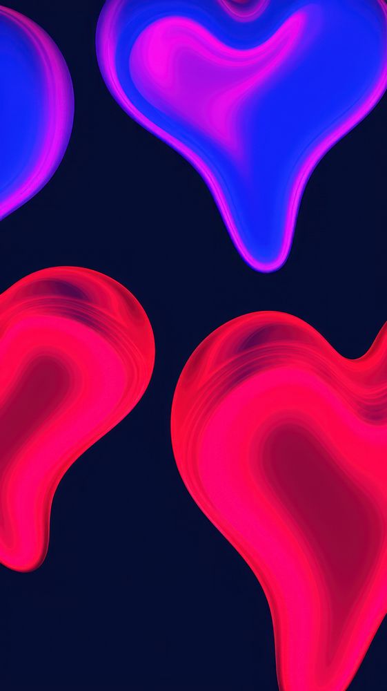 Abstract heart wallpaper purple backgrounds | Free Photo Illustration ...