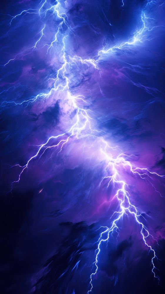 Blue and purple lightning bolt | Premium Photo Illustration - rawpixel