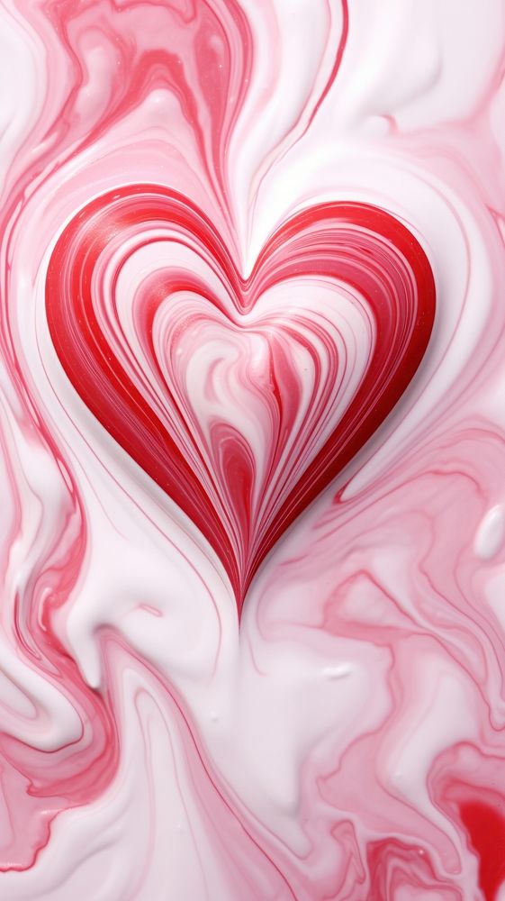 Heart shaped marble pattern pink | Premium Photo - rawpixel