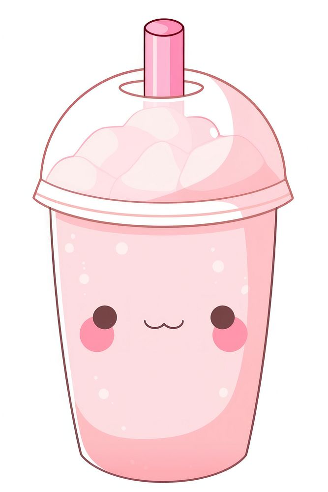 A tumbler milkshake portrait smiling. | Free Photo Illustration - rawpixel