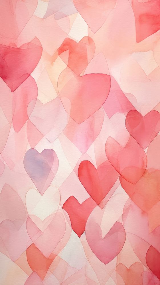 Pink hearts abstract petal backgrounds. | Free Photo Illustration ...